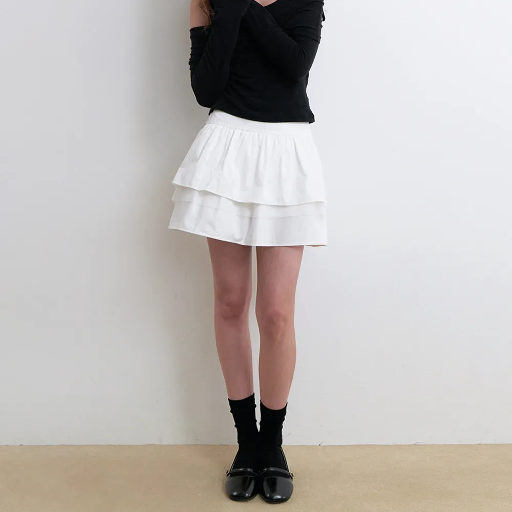 mesh layerd mini cancan skirt - off white - 감도 깊은 취향 셀렉트샵 29CM