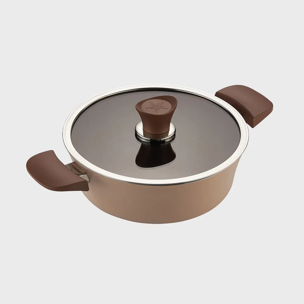 해피콜 이든 전골냄비 IH 24cm (아몬드 베이지) - 감도 깊은 취향 셀렉트샵 29CM