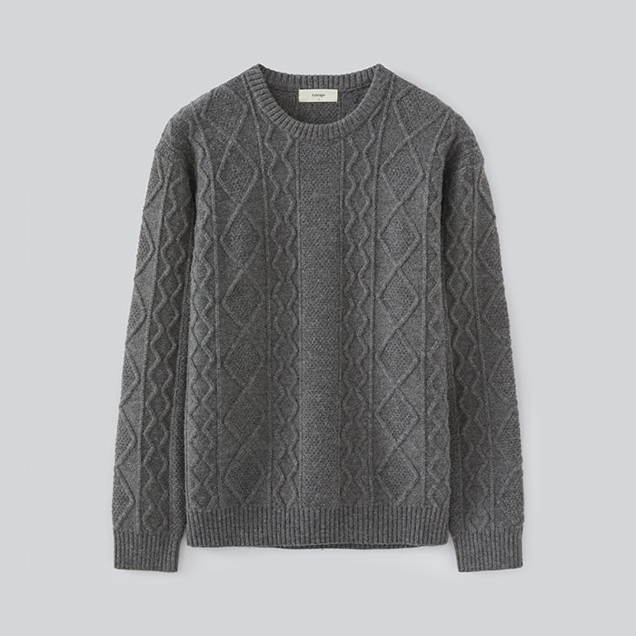 Ser Wool Fisherman Knit (Charcoal) - 감도 깊은 취향 셀렉트샵 29CM