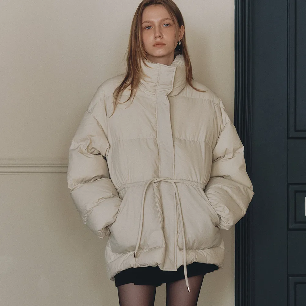 comos 1279 high-neck duck down half padding (cream) - 감도 깊은 취향 셀렉트샵 29CM