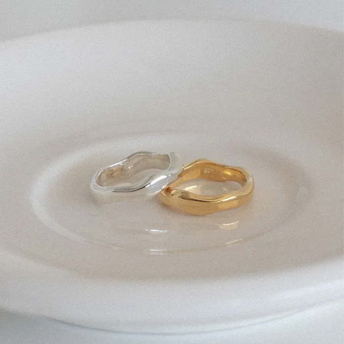 silver925 bold wave ring (2color) - 감도 깊은 취향 셀렉트샵 29CM