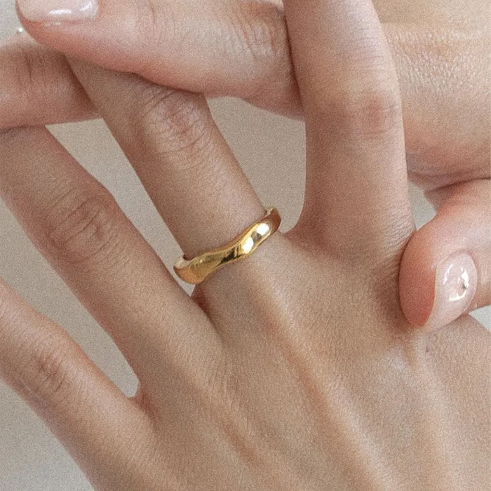 silver925 bold wave ring (2color) - 감도 깊은 취향 셀렉트샵 29CM