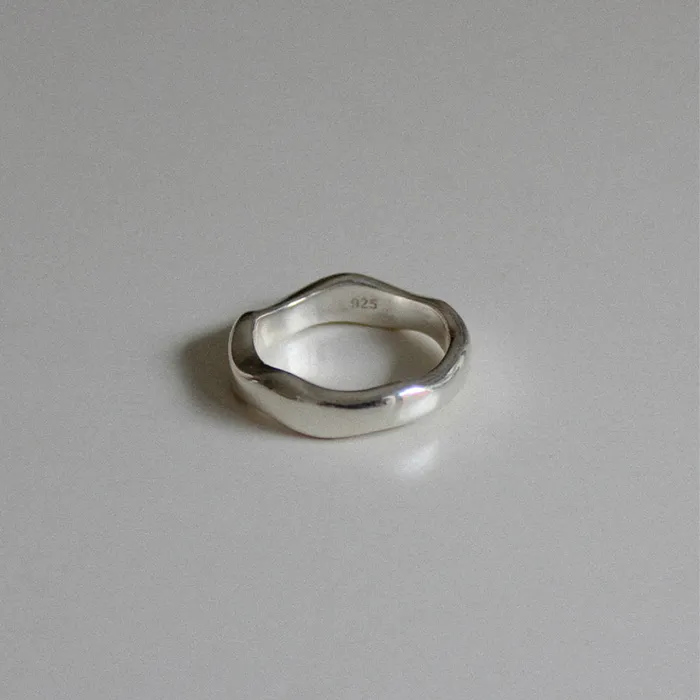 silver925 bold wave ring (2color) - 감도 깊은 취향 셀렉트샵 29CM