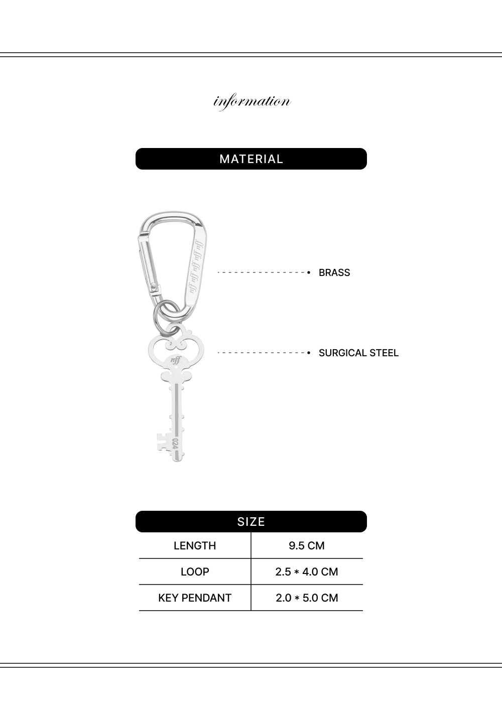 joy lock keyring-silver - 감도 깊은 취향 셀렉트샵 29CM