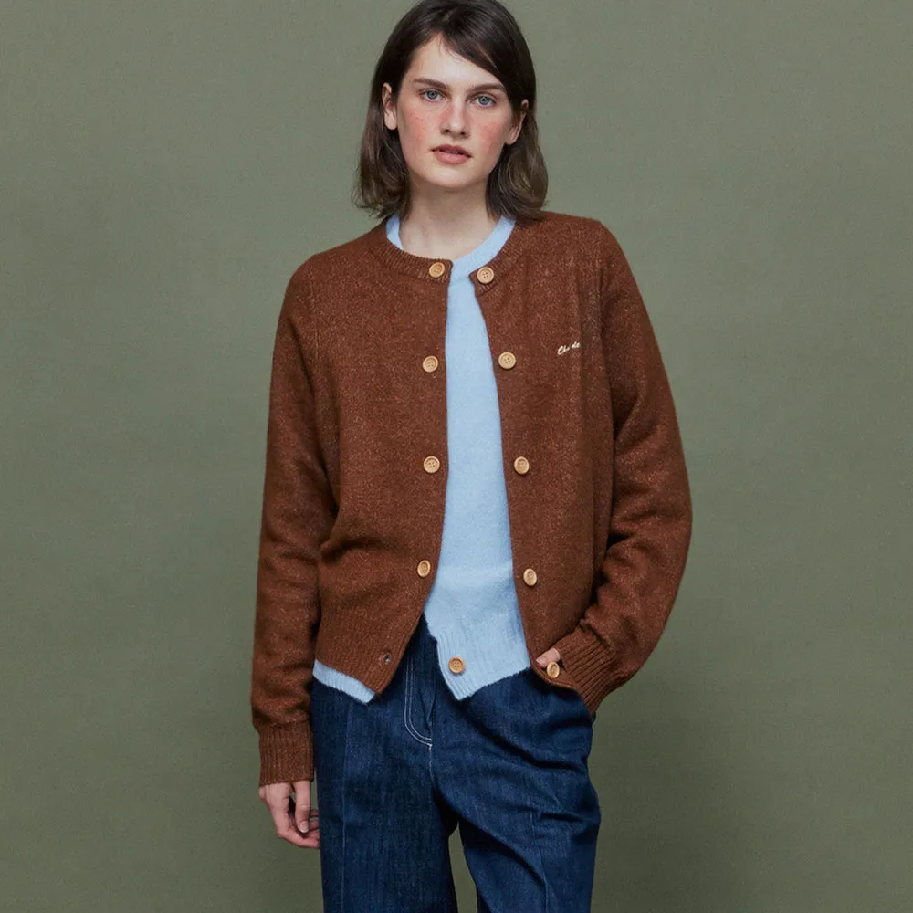 SOFT WOOL KNIT CARDIGAN [BROWN] - 감도 깊은 취향 셀렉트샵 29CM