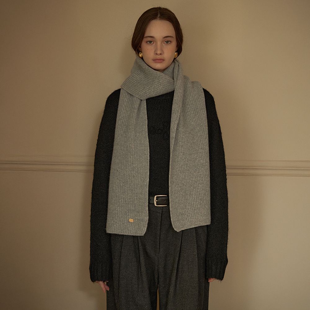 Soft wool knit muffler (Grey) - 감도 깊은 취향 셀렉트샵 29CM