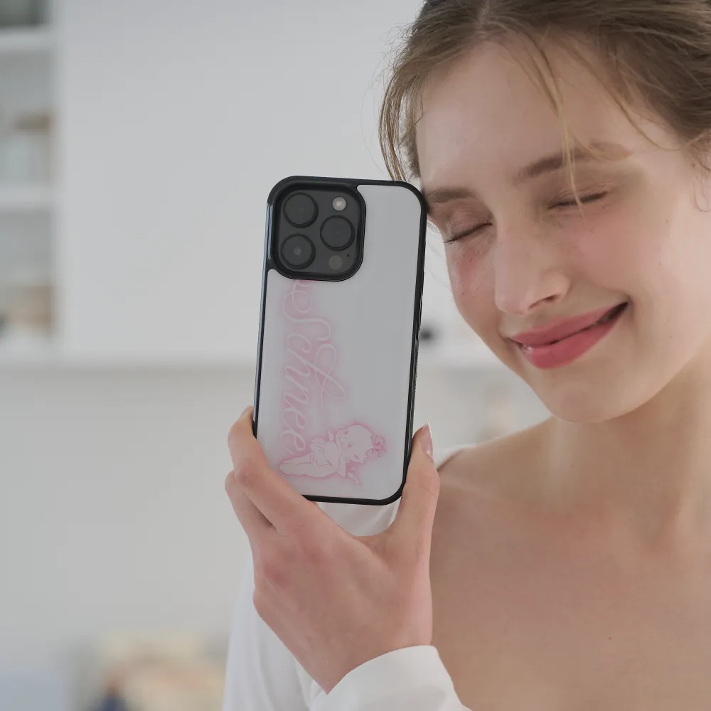 (에폭시 범퍼 케이스) Schnee Angel Baby phone case - Pink - 감도 깊은 취향 셀렉트샵 29CM