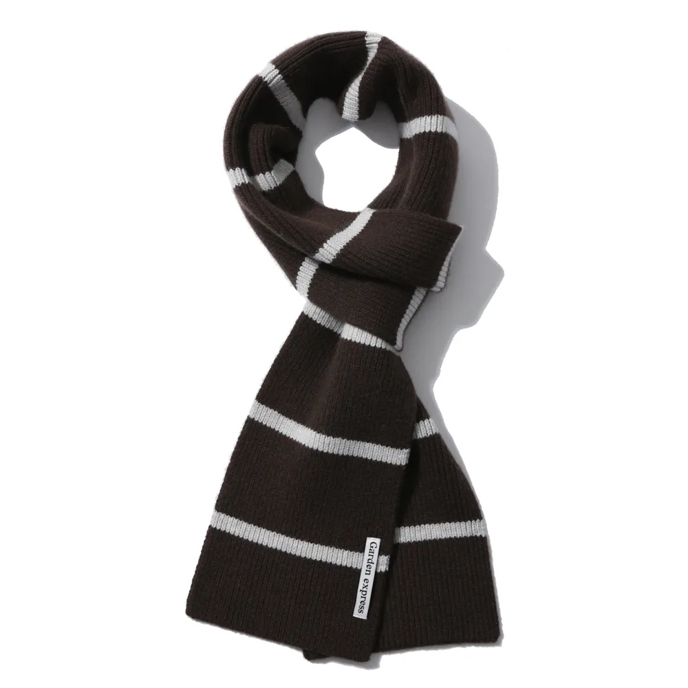 Cashmere Blend Striped Muffler (brown) - 감도 깊은 취향 셀렉트샵 29CM