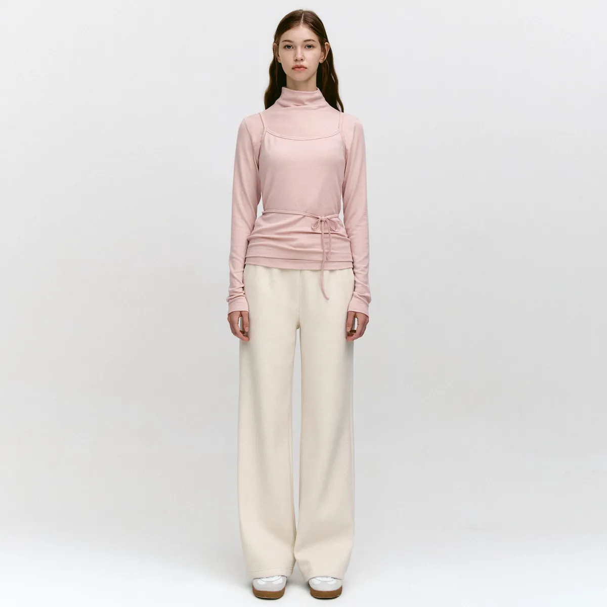 [패시현 PICK] Knit-Bonded Semi-Wide Banding Pants IVORY - 감도 깊은 취향 셀렉트샵 29CM