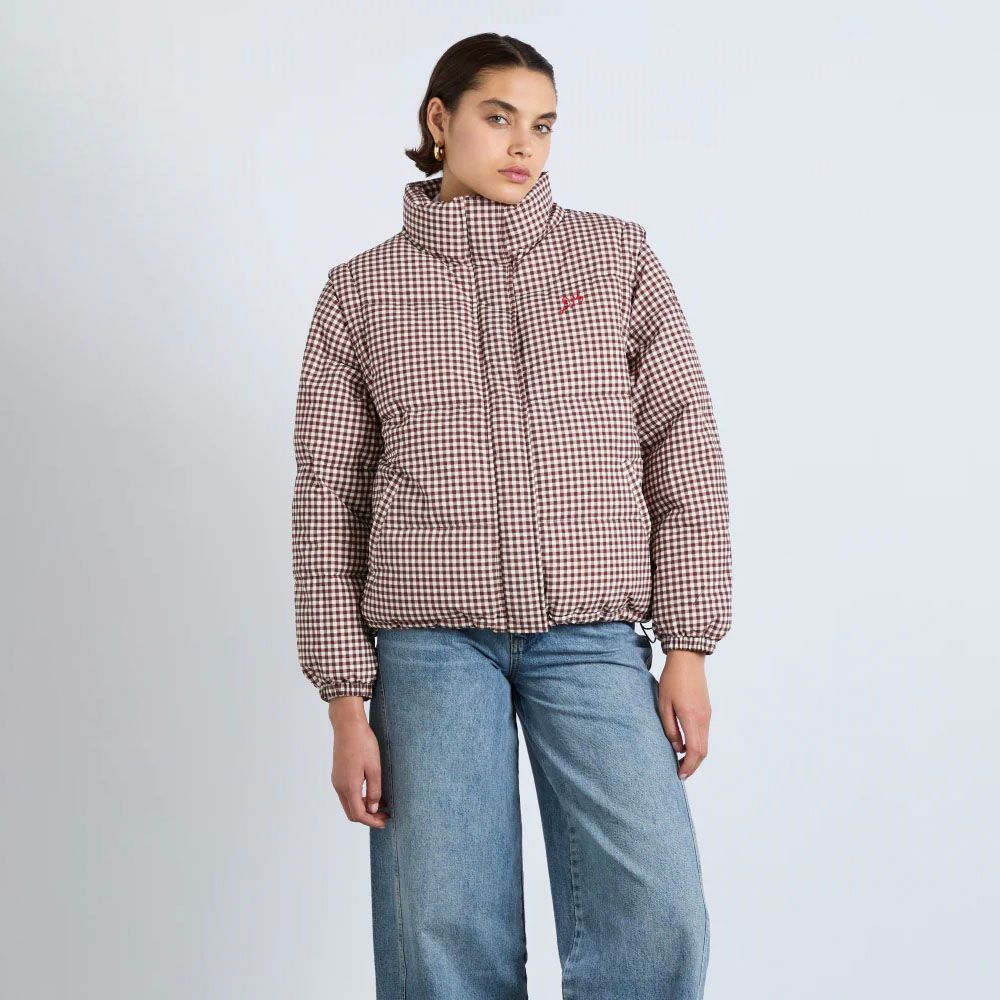 (W) JENNIFER CHECK PUFFER- CHOCOLATE GINGHAM (CHOC) - 감도 깊은 취향 셀렉트샵 29CM