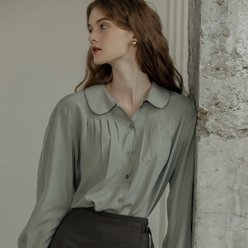 Libera Pintuck Blouse _ Mint - 감도 깊은 취향 셀렉트샵 29CM