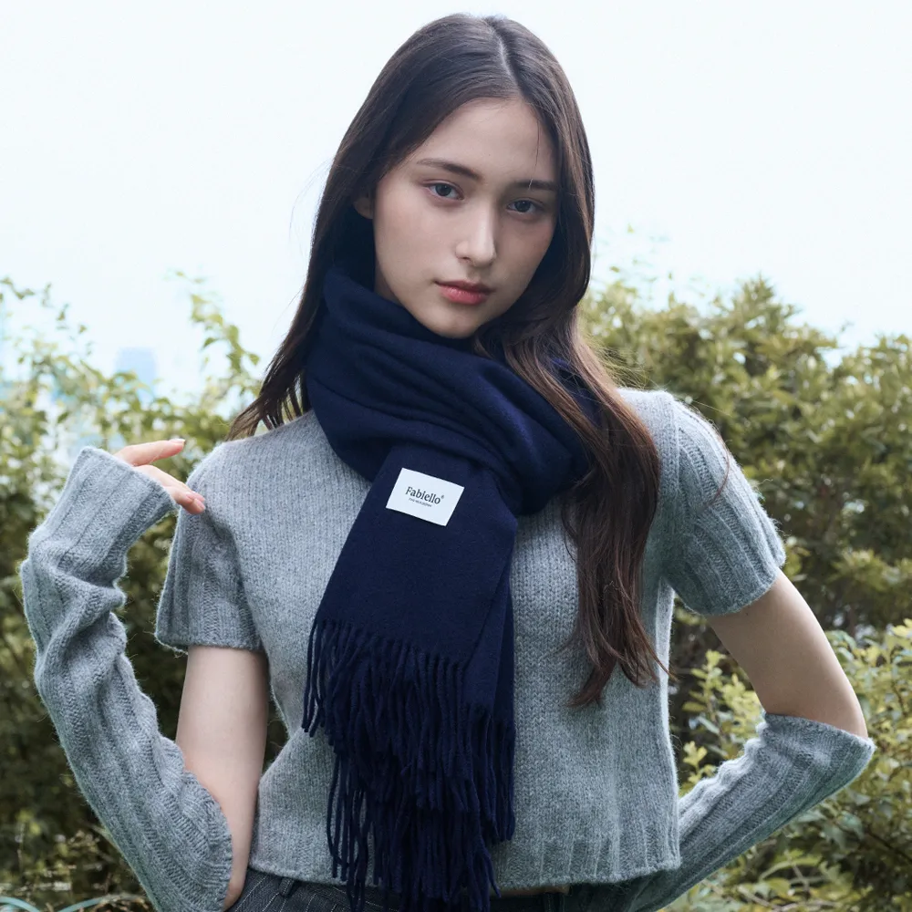 Wool touch estoni muffler (navy) - 감도 깊은 취향 셀렉트샵 29CM
