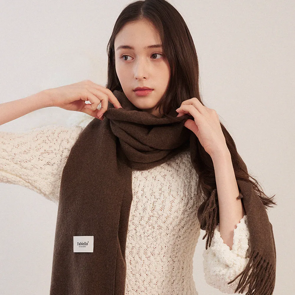 Wool touch estoni muffler (dark brown) - 감도 깊은 취향 셀렉트샵 29CM