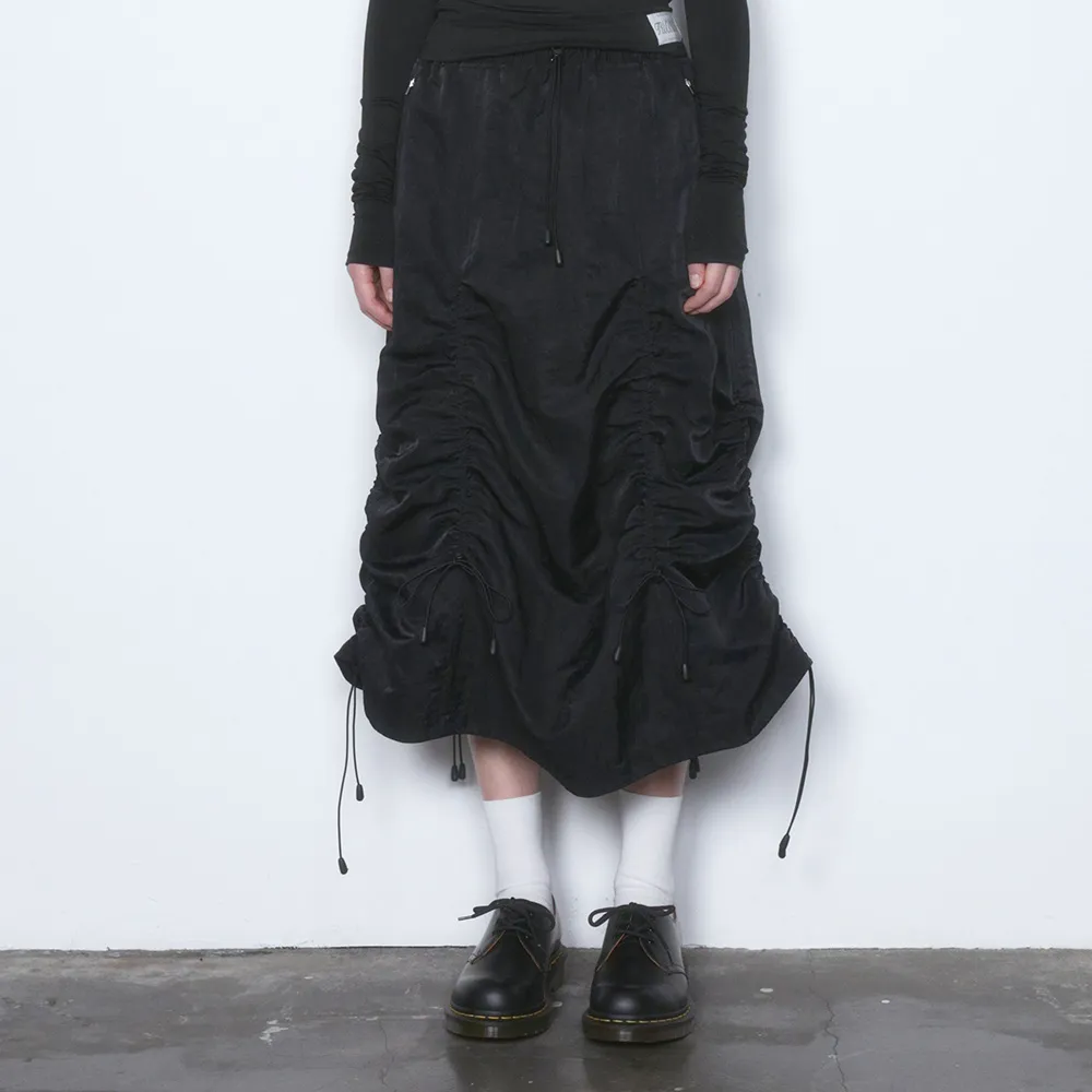 NYLON STRING SKIRT [BLACK] - 감도 깊은 취향 셀렉트샵 29CM