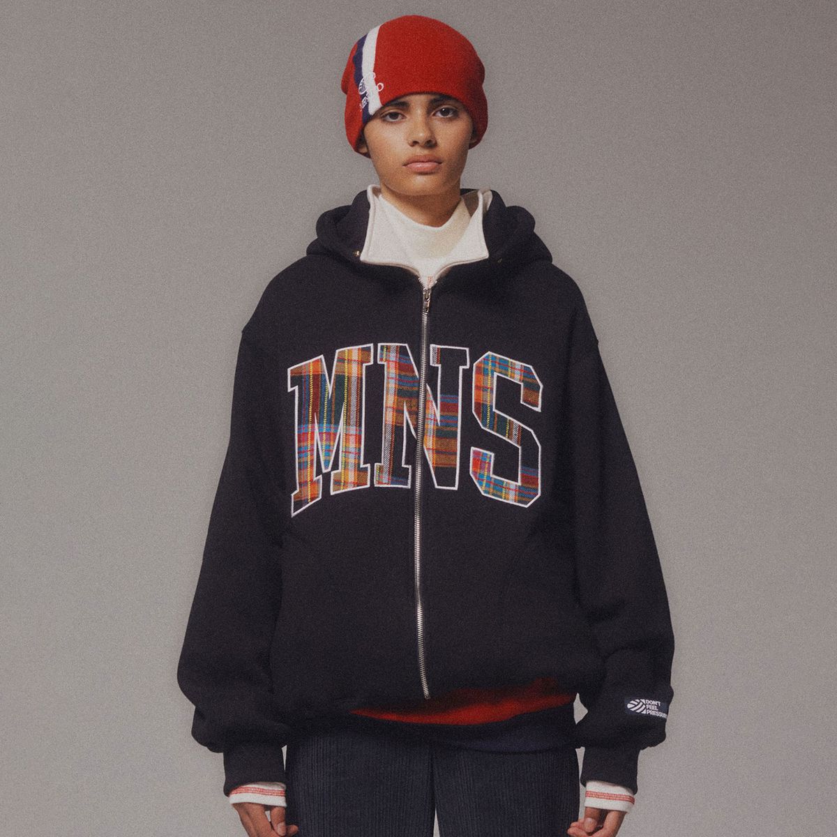 MNS Check Hood Zipup_Black_기모원단 - 감도 깊은 취향 셀렉트샵 29CM