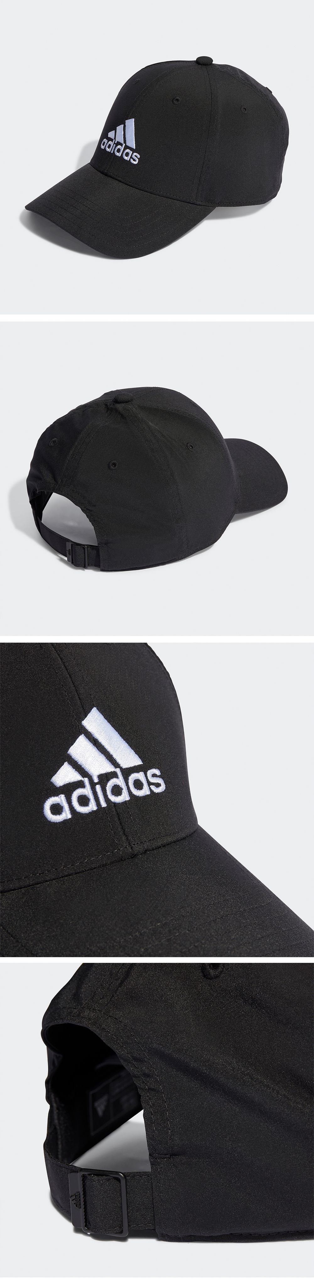 엠브로이더드 로고 라이트웨이트 베이스볼 캡 - 블랙 / IB3244 - 감도 깊은 취향 셀렉트샵 29CM