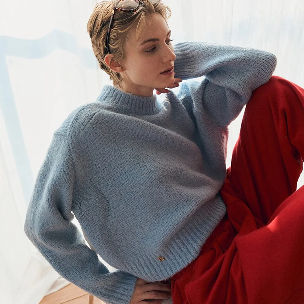 Landy simple knit (Soft Blue) - 감도 깊은 취향 셀렉트샵 29CM