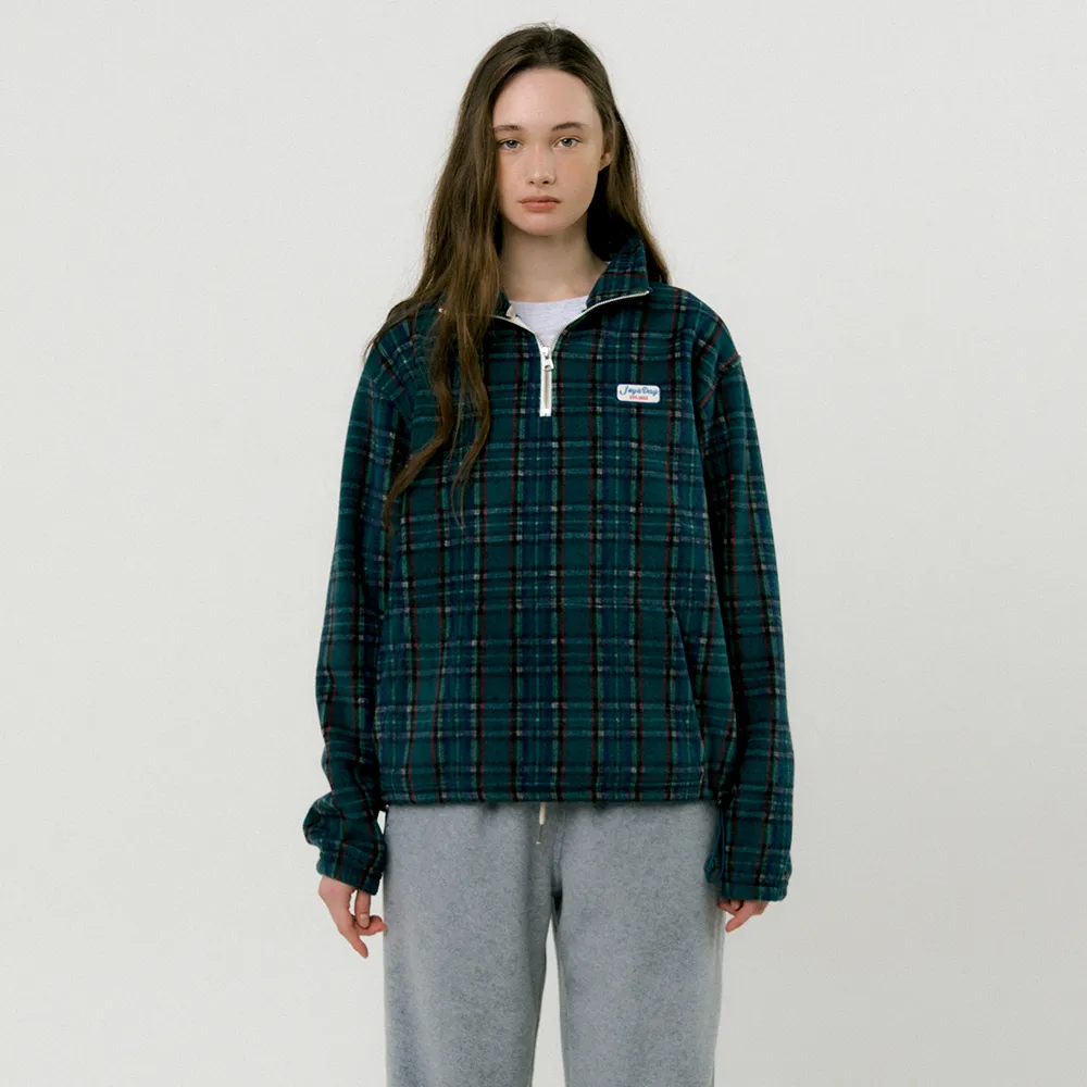 Check Fleece Zip Up (Green) - 감도 깊은 취향 셀렉트샵 29CM