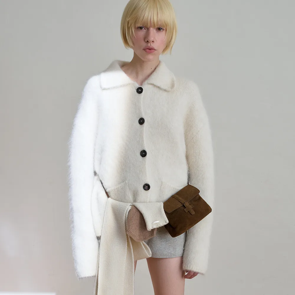 [4차] Liv Alpaca Round Collar Cardigan (Ivory) - 감도 깊은 취향 셀렉트샵 29CM