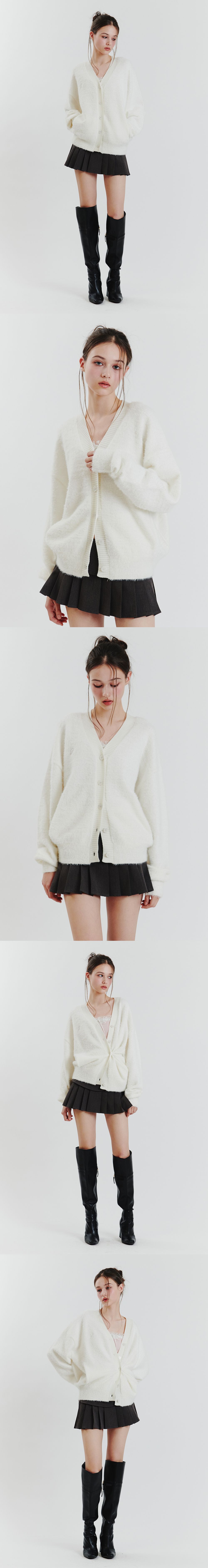 EVA FUR CARDIGAN white - 감도 깊은 취향 셀렉트샵 29CM
