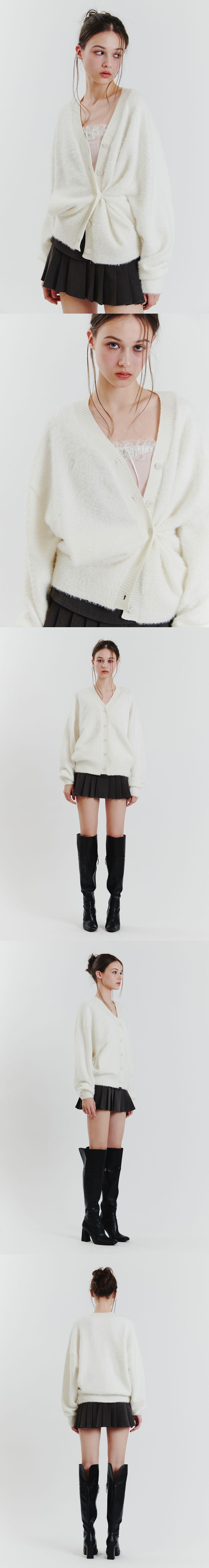 EVA FUR CARDIGAN white - 감도 깊은 취향 셀렉트샵 29CM