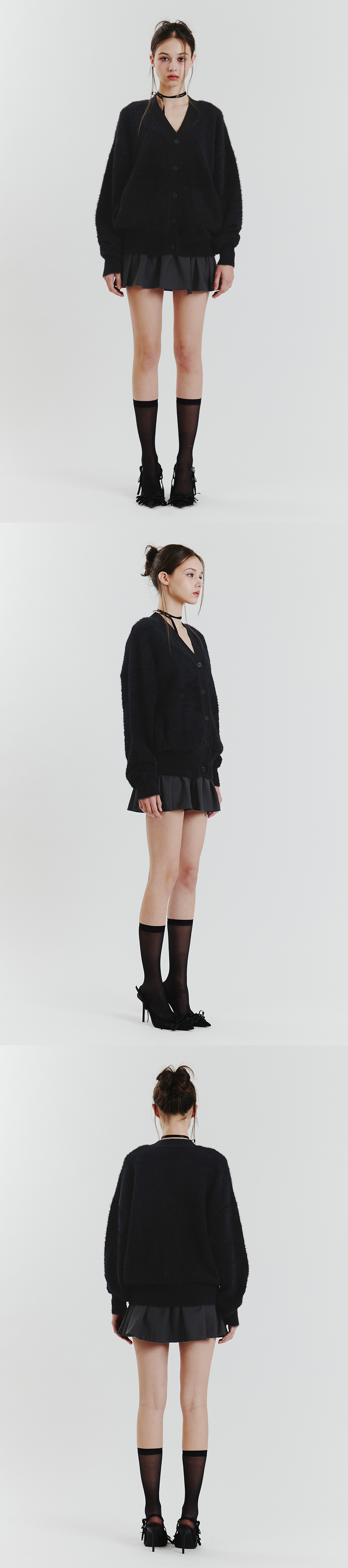 EVA FUR CARDIGAN black - 감도 깊은 취향 셀렉트샵 29CM