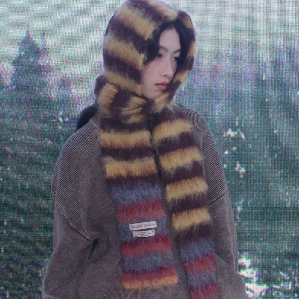 STRIPE SHAGGY MUFFLER - 8 colors - 감도 깊은 취향 셀렉트샵 29CM
