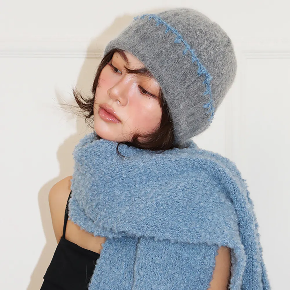 BOUCLE STITCH BEANIE - GREY - 감도 깊은 취향 셀렉트샵 29CM