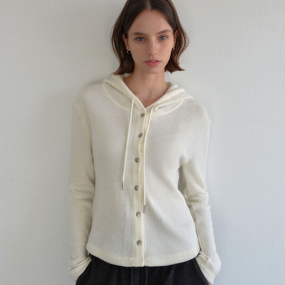 ULA WOOL HOODY CARDIGAN_IVORY - 감도 깊은 취향 셀렉트샵 29CM