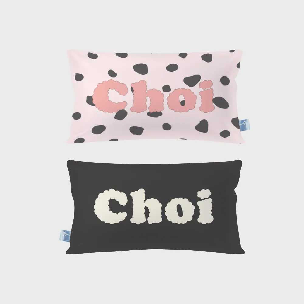 [주문제작] 유어네임 컬러 쿠션 (pink chip) - 감도 깊은 취향 셀렉트샵 29CM