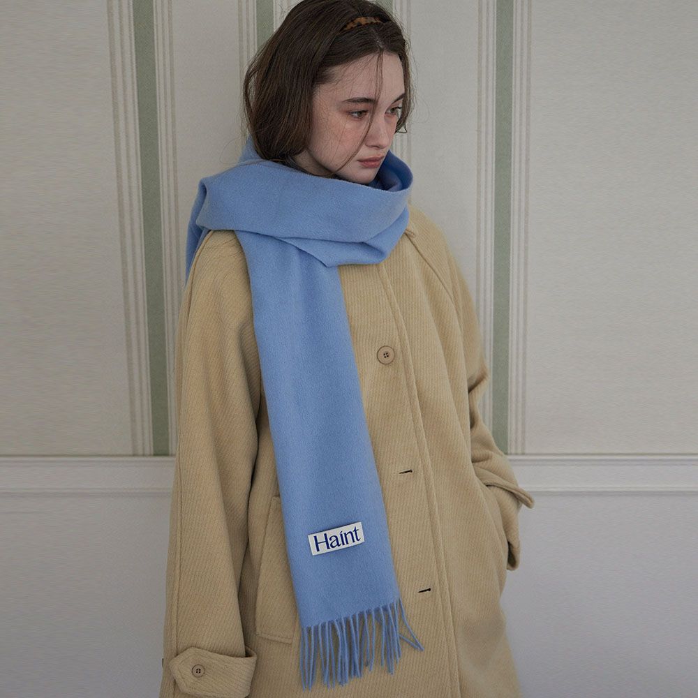 WINTER PREMIUM WOOL MUFFLER_10COLORS_LIGHT BLUE - 감도 깊은 취향 셀렉트샵 29CM