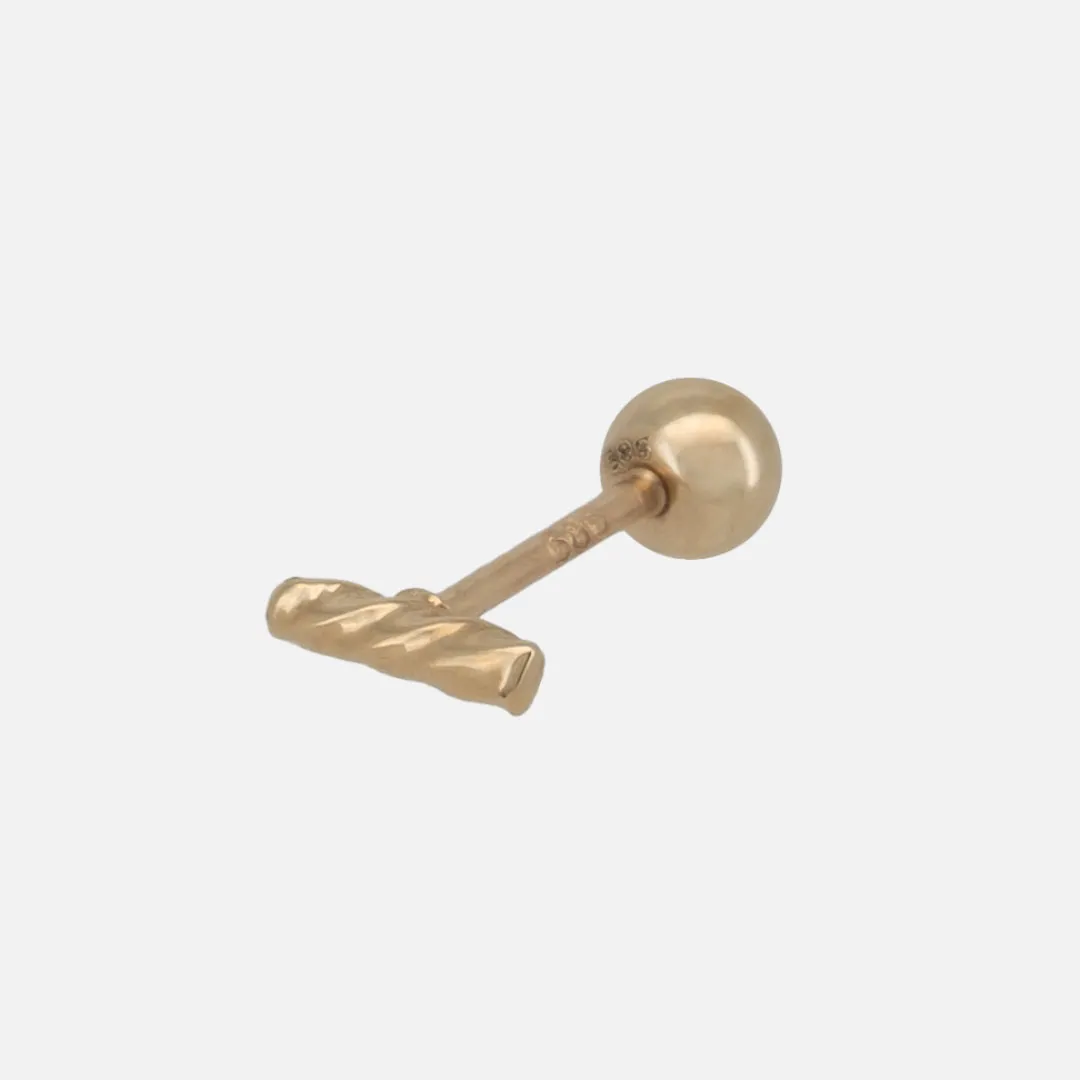 14k mini twist bar piercing - 감도 깊은 취향 셀렉트샵 29CM