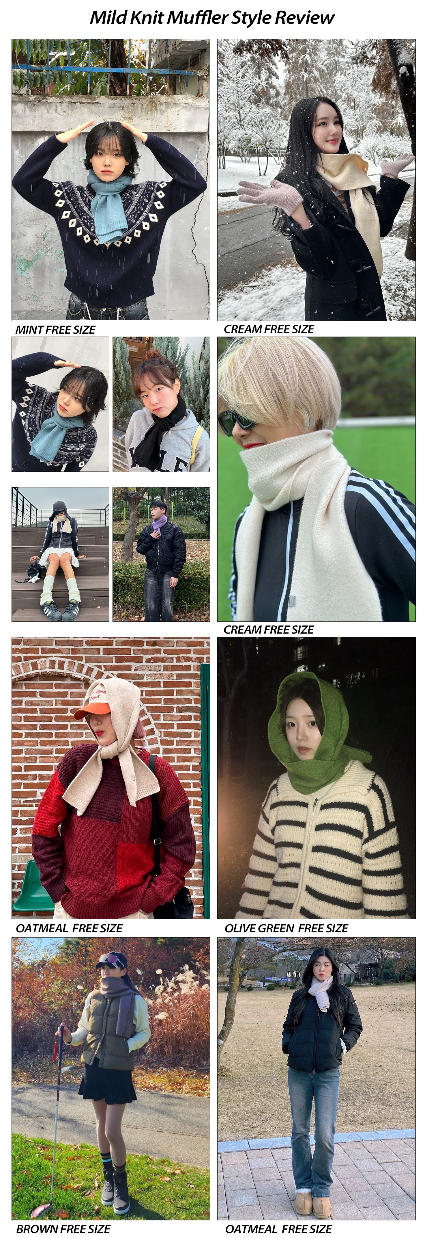 Mild Knit Muffler[8color] - 감도 깊은 취향 셀렉트샵 29CM