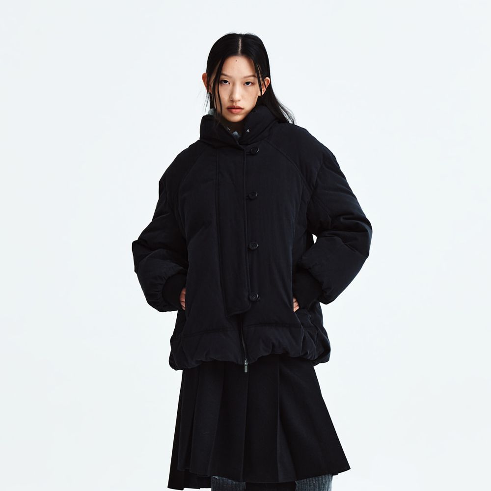 WASHED BUTTON DOWN JUMPER IN BLACK - 감도 깊은 취향 셀렉트샵 29CM