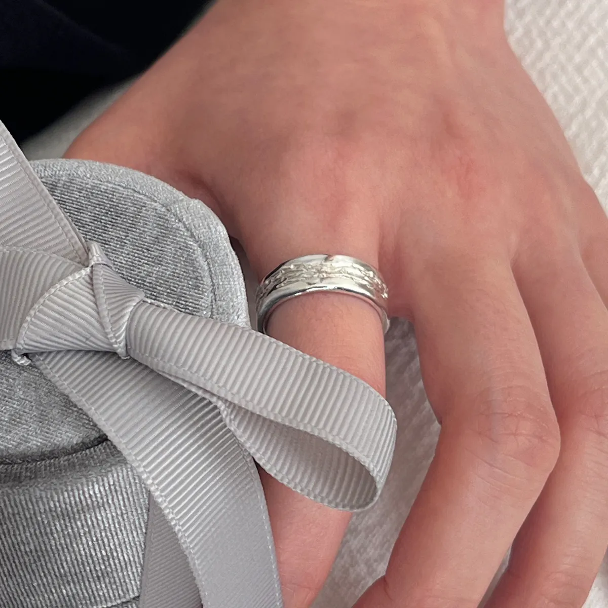 해류 TEXTURE RING 010 (8MM) - 감도 깊은 취향 셀렉트샵 29CM