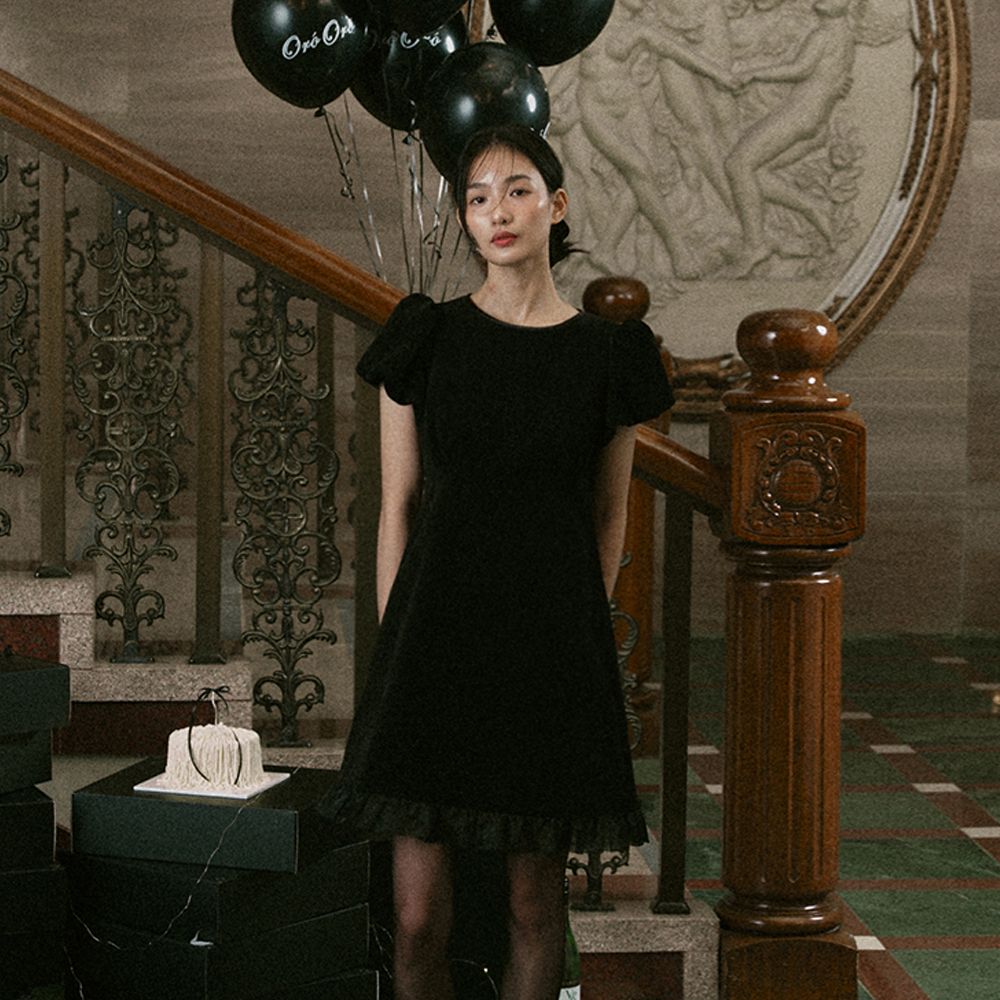 [배다영 PICK][29CM 단독][Set]오블리크 벨벳 원피스_Velour Black - 감도 깊은 취향 셀렉트샵 29CM
