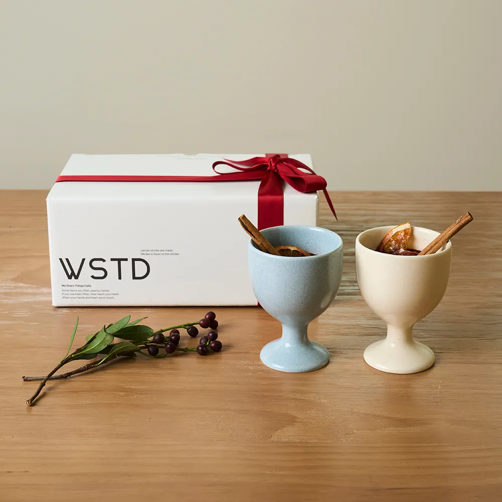 [선물 포장][술잔] 와인 고블렛잔 2P 세트_220ml (2 colors) - 감도 깊은 취향 셀렉트샵 29CM