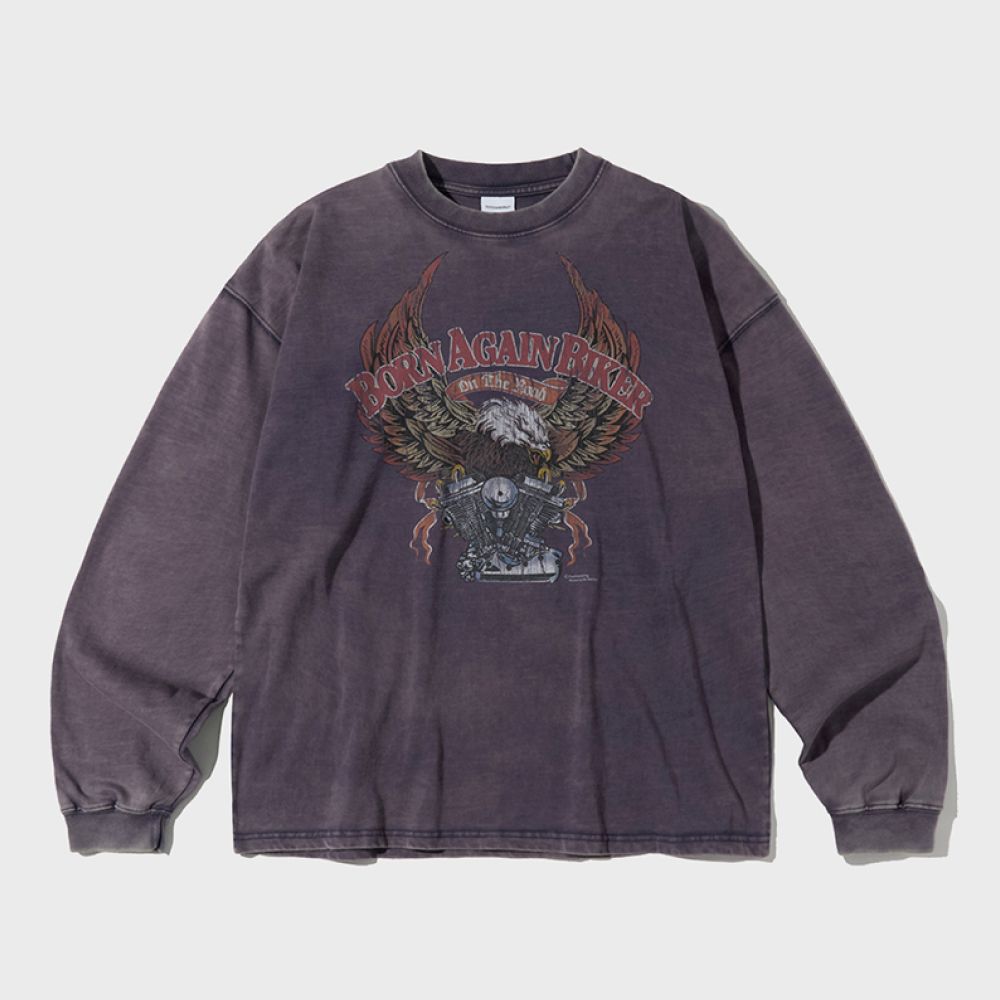 MOT SERIES LONG SLEEVE(BORN AGAIN BIKER)_VINTAGE NAVY - 감도 깊은 취향 셀렉트샵 29CM