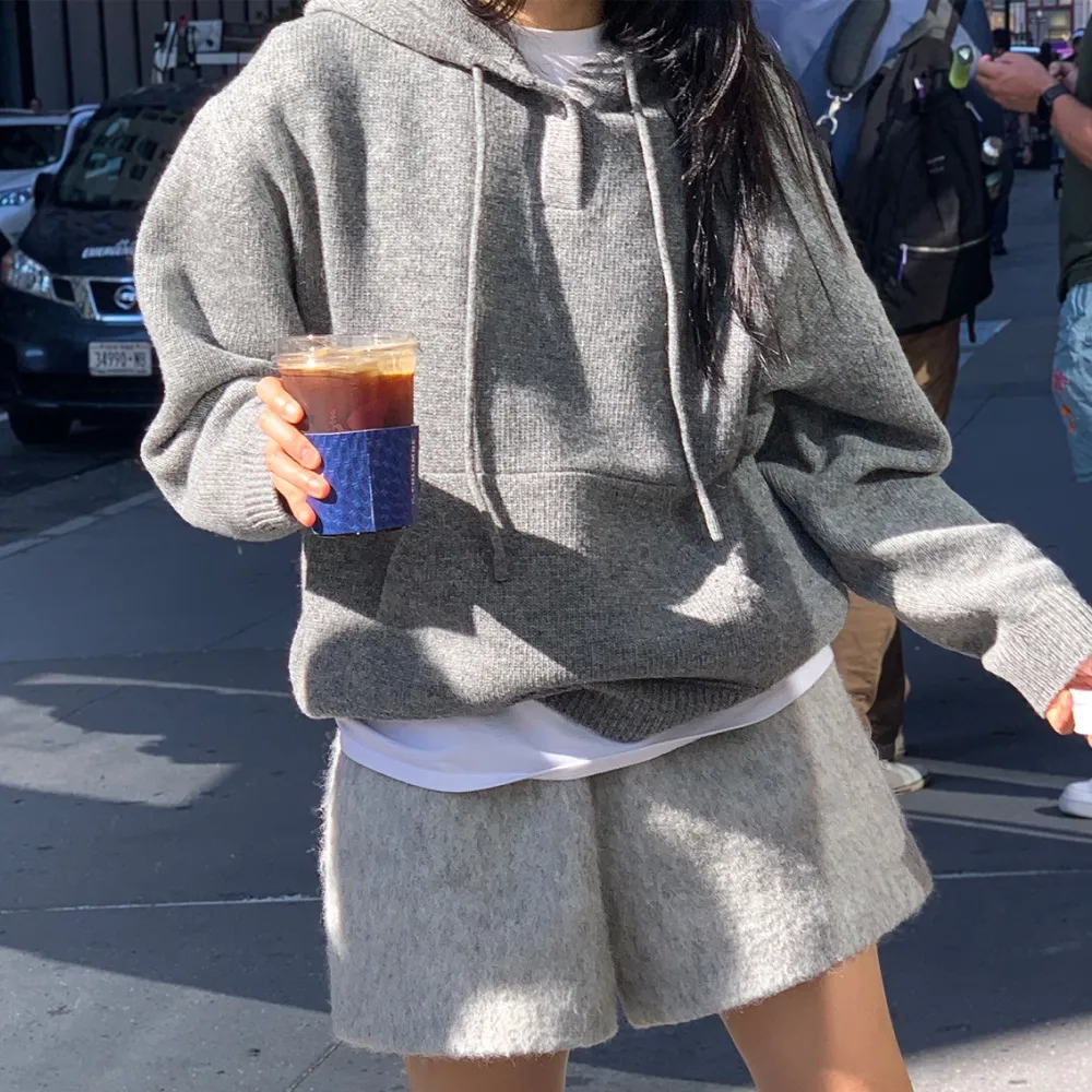 a round hoodie knit (grey) - 감도 깊은 취향 셀렉트샵 29CM