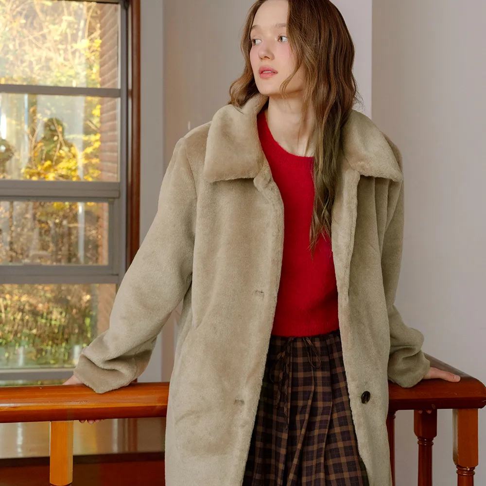 Long Fake Fur Coat_Beige - 감도 깊은 취향 셀렉트샵 29CM