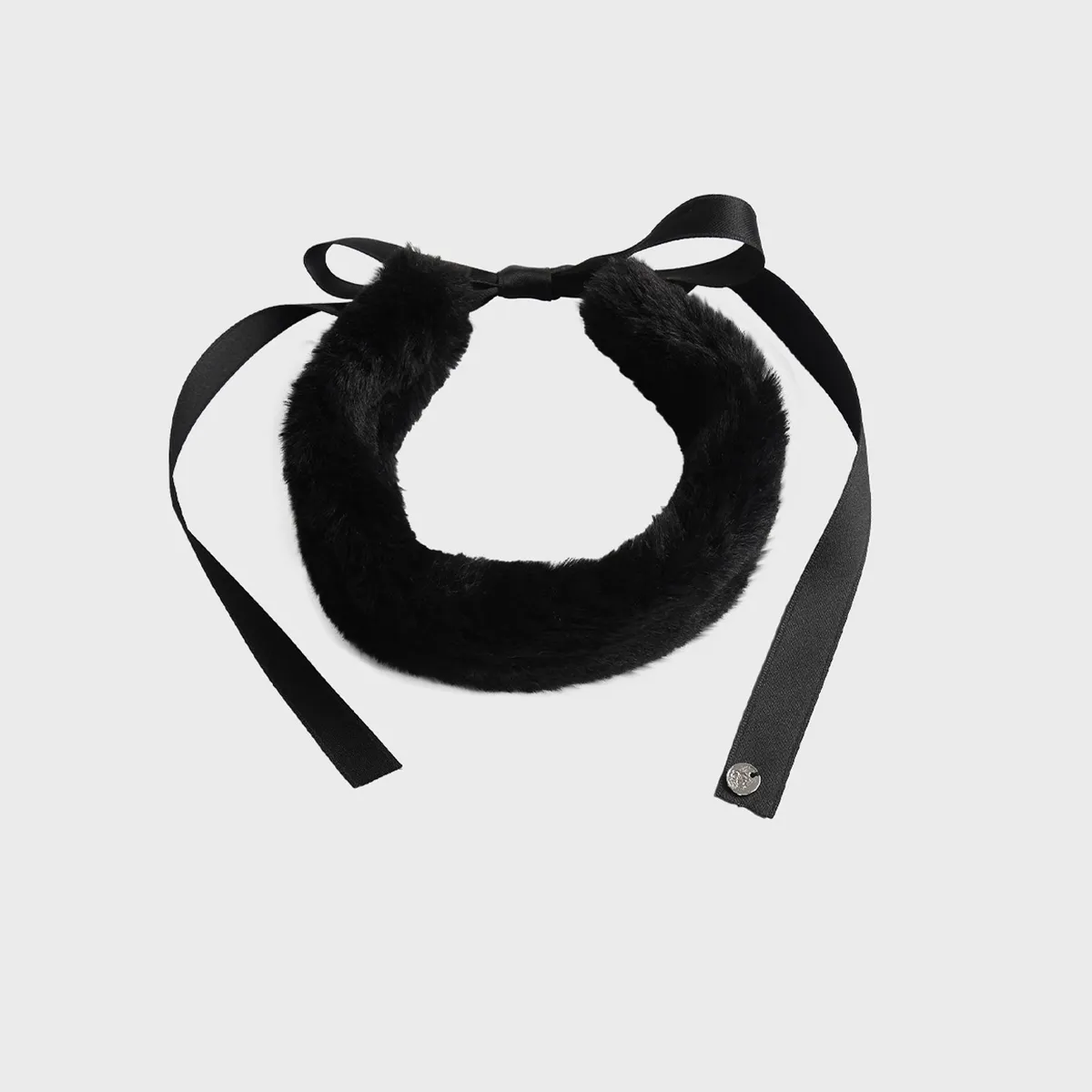 SOFT FUR CHOKER NECKLACE (BLACK) - 감도 깊은 취향 셀렉트샵 29CM