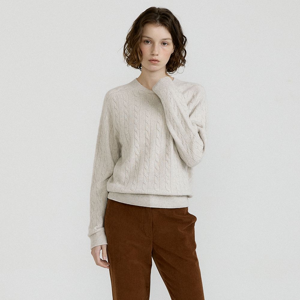 Cable Whole Garment Knit (Cream) - 감도 깊은 취향 셀렉트샵 29CM