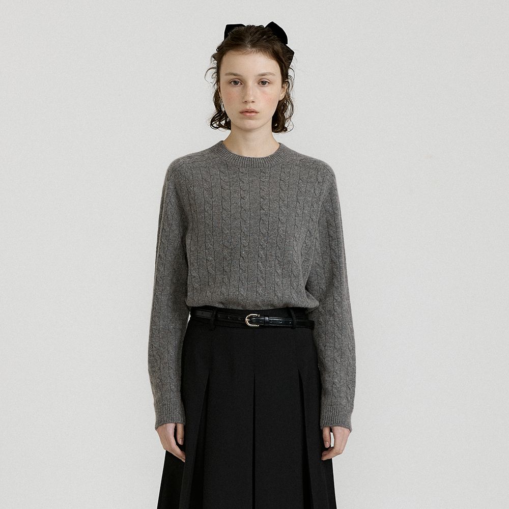 Cable Whole Garment Knit (Deep Grey) - 감도 깊은 취향 셀렉트샵 29CM