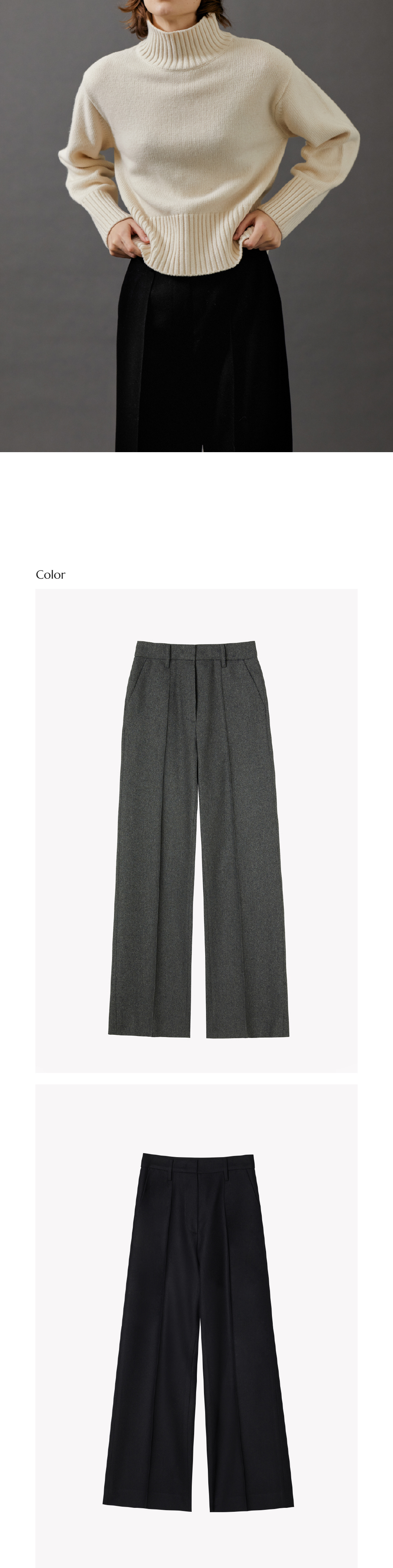 Colin Pintuck Slacks (Black) - 감도 깊은 취향 셀렉트샵 29CM