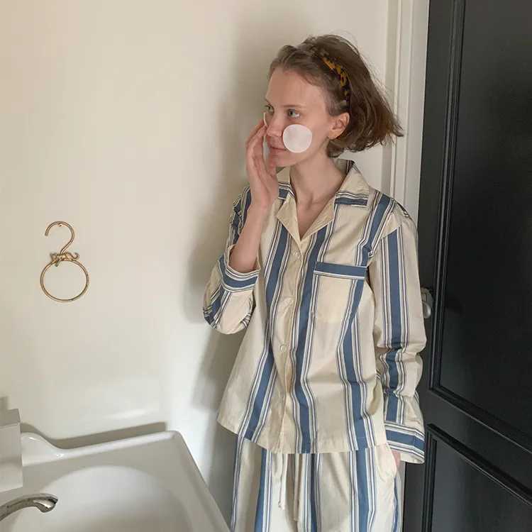 [13차 리오더][29CM 단독] (uni)미드나잇인파리 스트라이프 파자마 블루아워 - 감도 깊은 취향 셀렉트샵 29CM