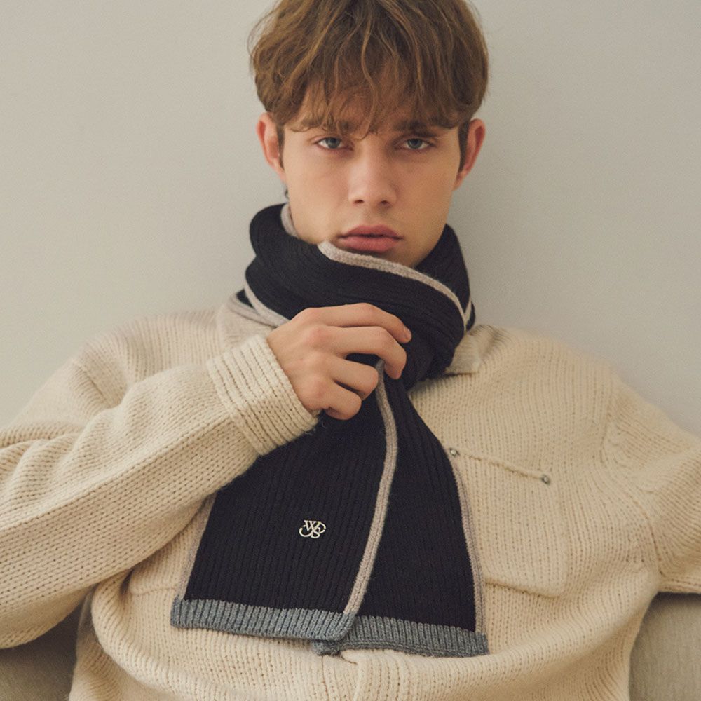 올웨이즈 라인 컬러 울 니트 머플러 2COLOR - 감도 깊은 취향 셀렉트샵 29CM