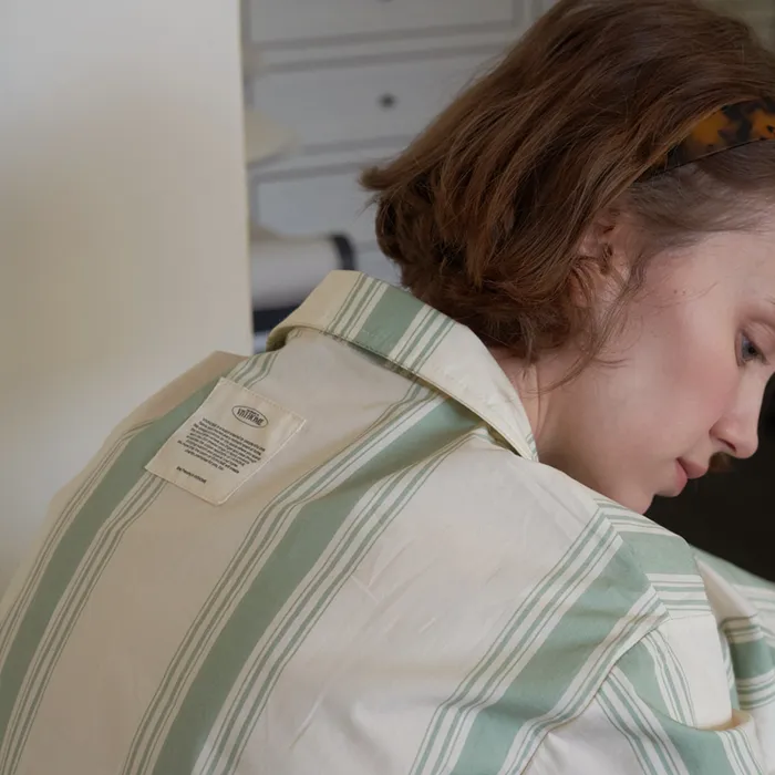 [29CM 단독] (uni)미드나잇인파리 스트라이프 파자마 올리브 - 감도 깊은 취향 셀렉트샵 29CM