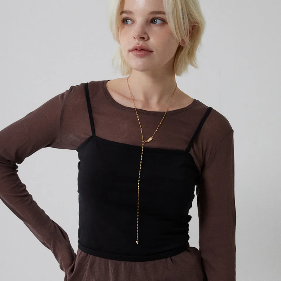 Gold twinkle chain long necklace - 감도 깊은 취향 셀렉트샵 29CM