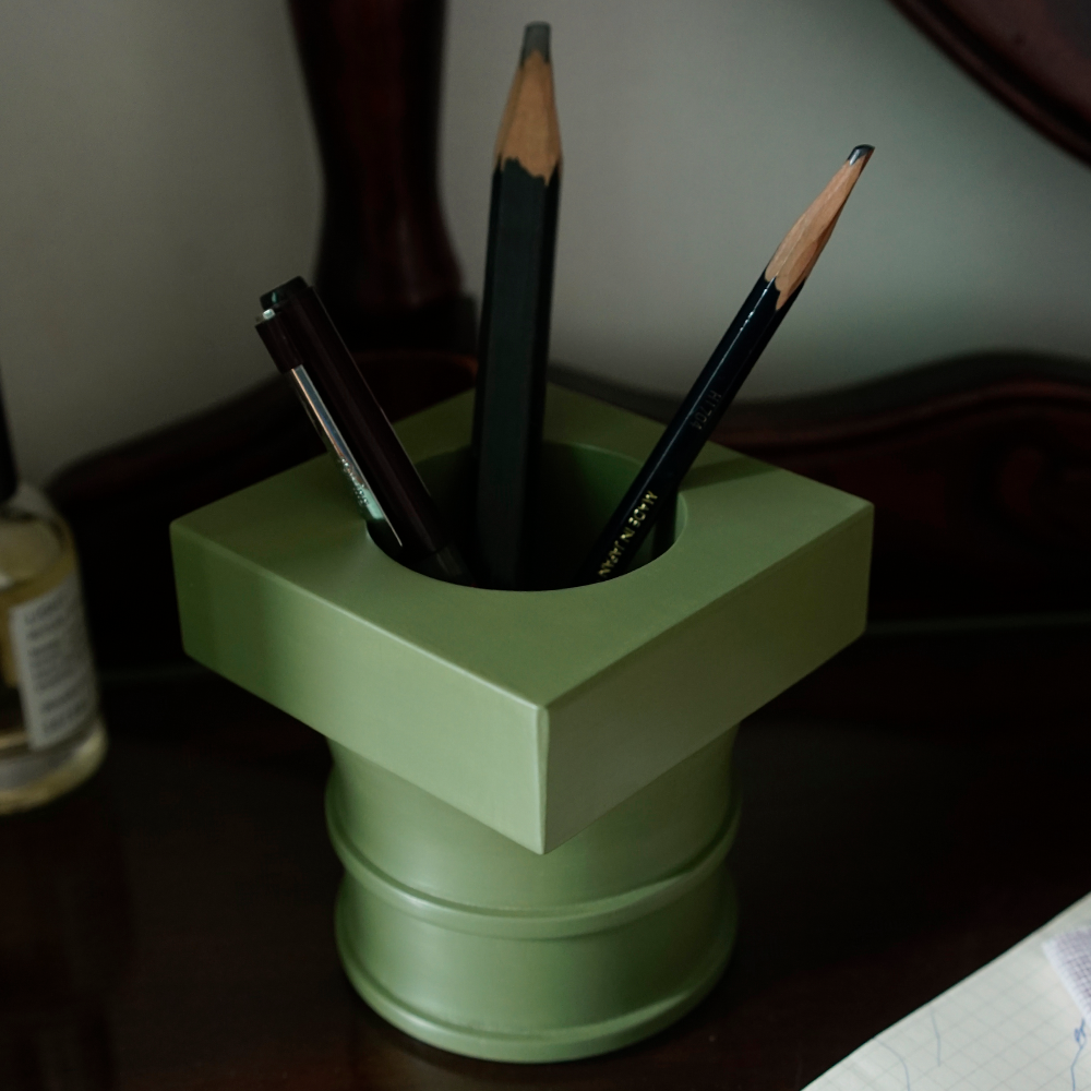 Post-Column Pencil Holder (Olive Green) - 감도 깊은 취향 셀렉트샵 29CM