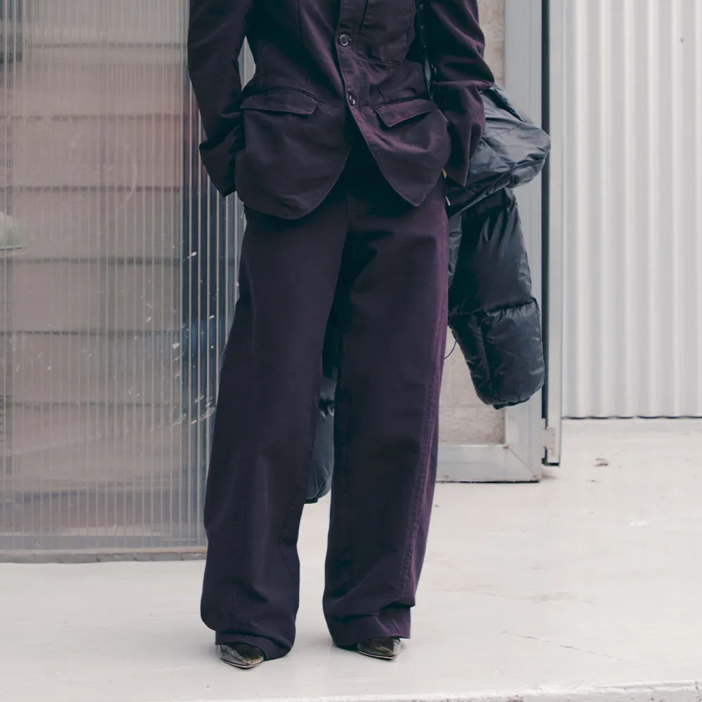 GARMENT DYED CURVED TROUSER WINE - 감도 깊은 취향 셀렉트샵 29CM